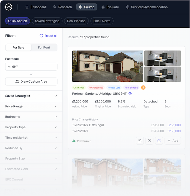 Source Profitable Property Deals Faster | Property Market Intel